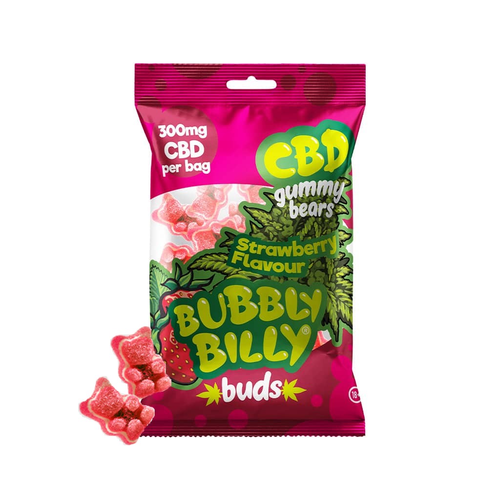 Bubbly billy Gummies bear - Fraise - L'as du CBD